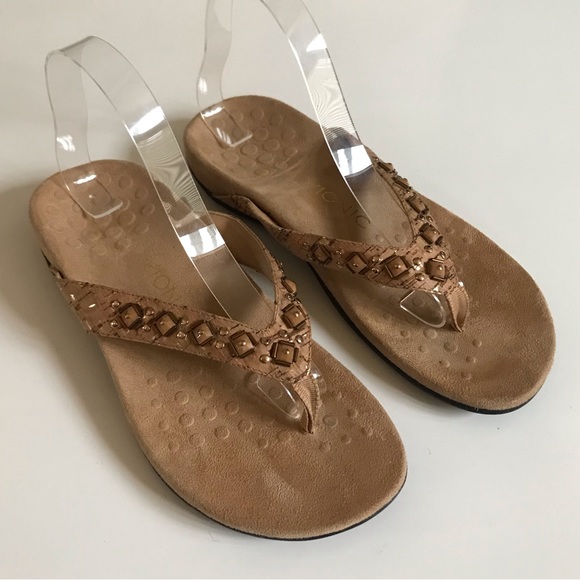 Vionic | Shoes | Vionic Floriana Tvw44 Womens Flip Flop Sandals Jeweled ...